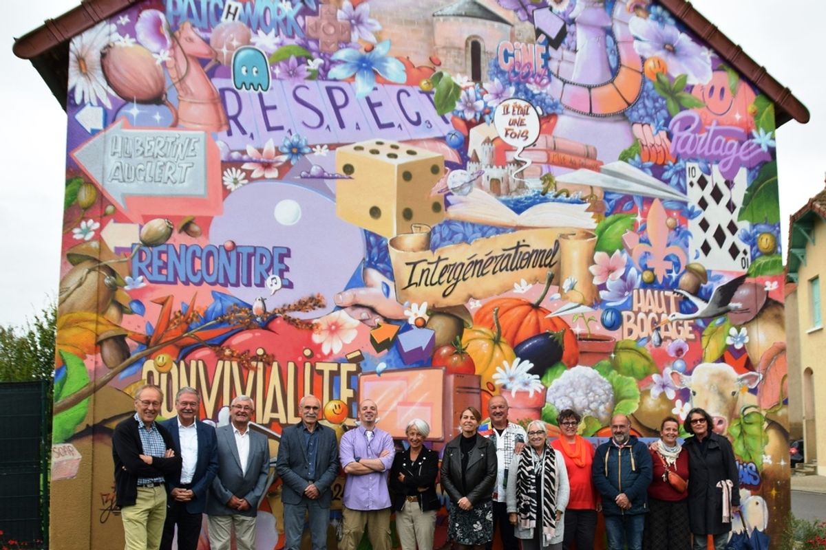 La fresque inaugurée à Maillet - La Montagne