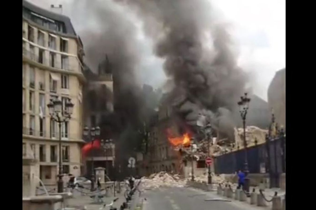 Explosion dans le centre de Paris : un passage couvert effondré, des ...