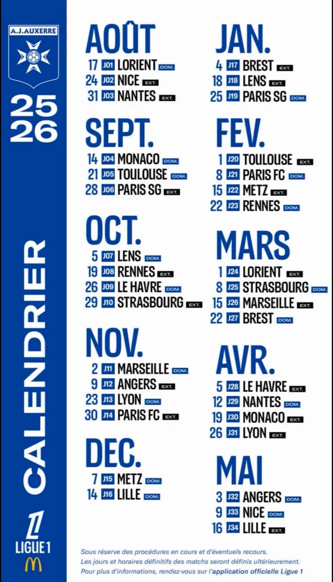 Réception du promu Lorient pour commencer et déplacement à Lille pour ...