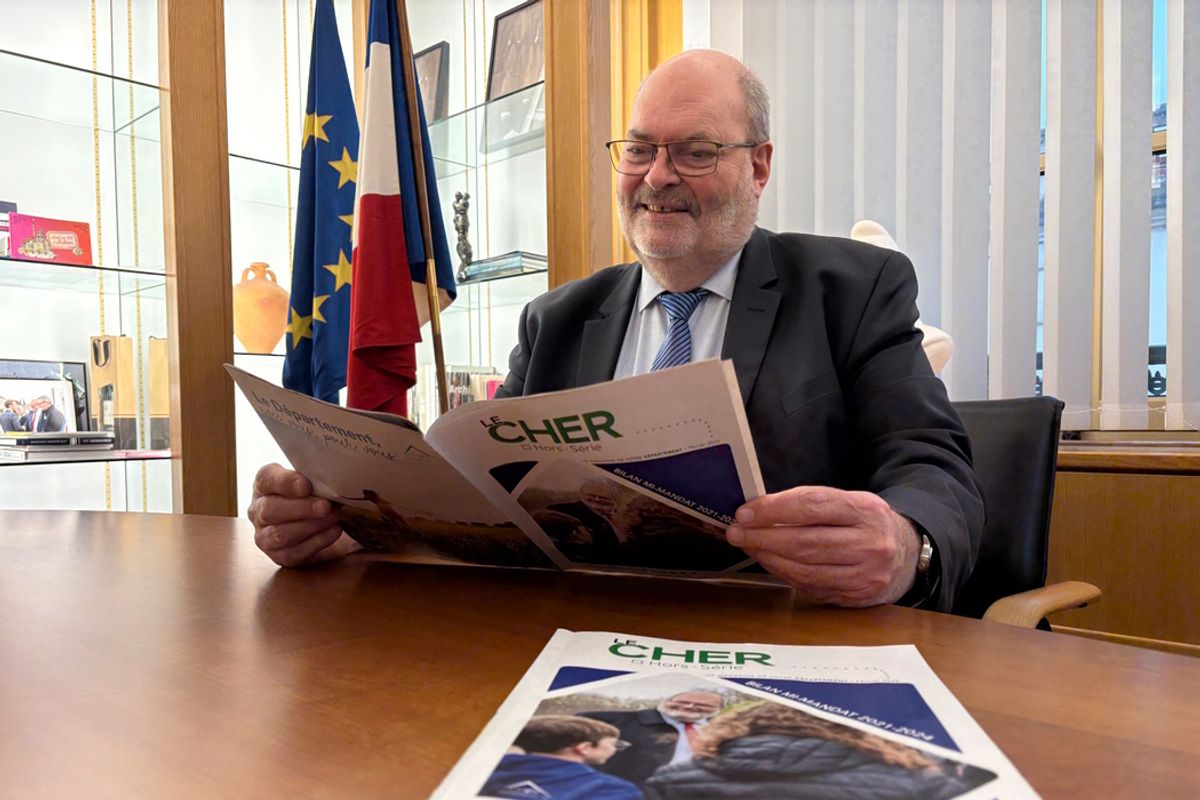 À mi-mandat, le patron du Département du Cher Jacques Fleury (LR) ne pense pas briguer un ...