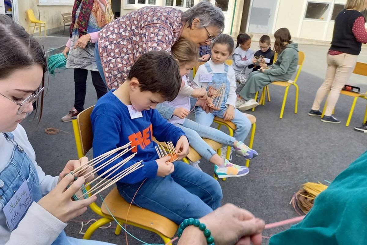 DOMERAT. De petits vanniers à l’école Marcel-Pagnol de Ricros - La Montagne