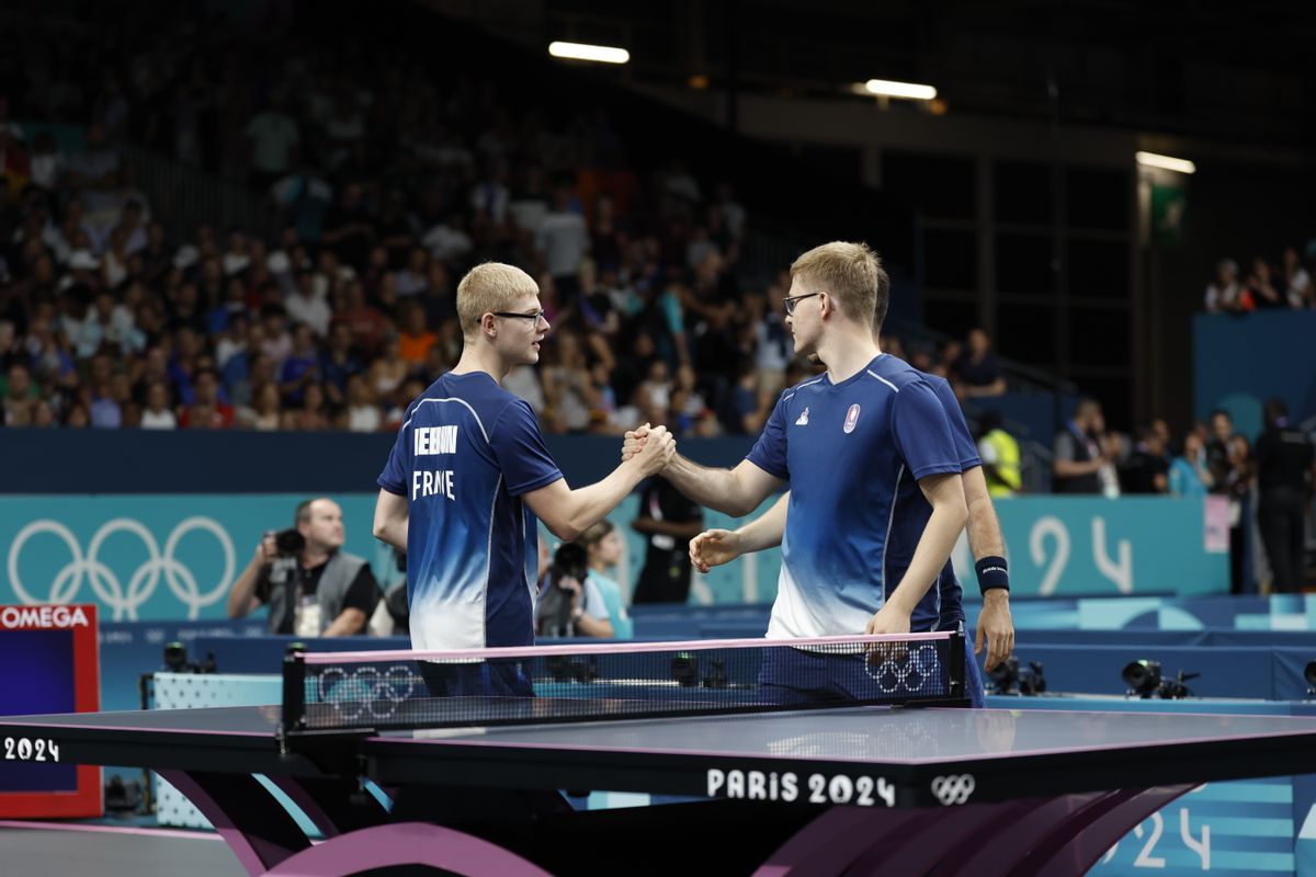 JO Paris 2024 : avec les frères Lebrun, l'équipe de France de tennis de ...