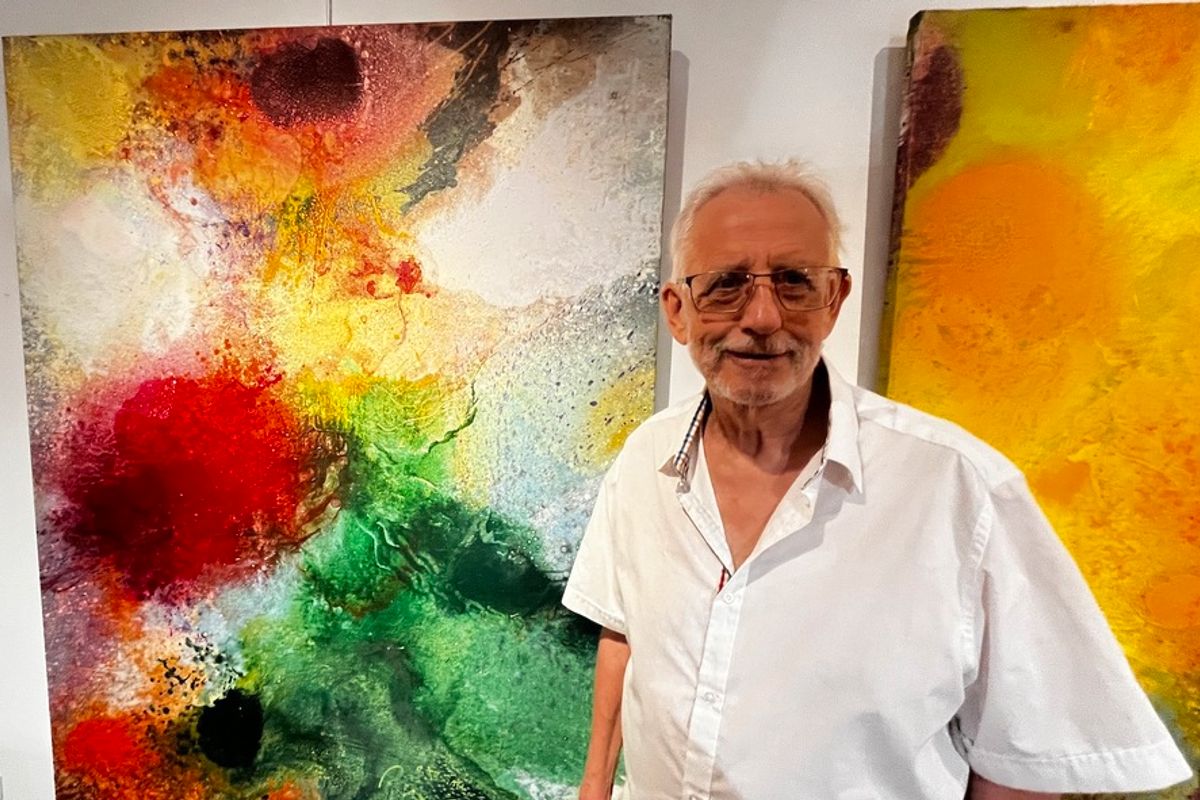 Le peintre Richard Marcziniak propose sa vision abstraite de la nature ...