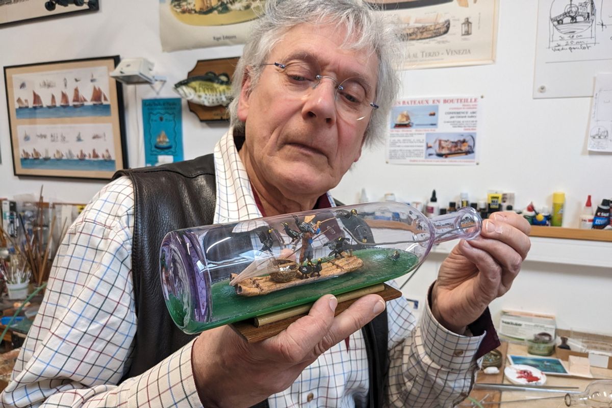 À Villeneuve-sur-Yonne, Gérard Aubry mène les bateaux en bouteilles - L ...