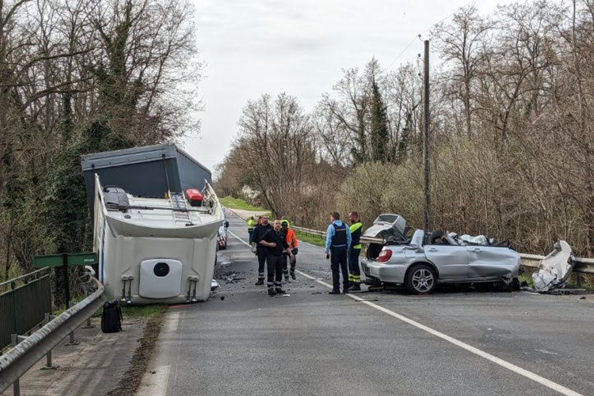 Un mort dans un choc frontal entre un poids lourd et un véhicule léger, à Bray-Saint-Aignan - La ...