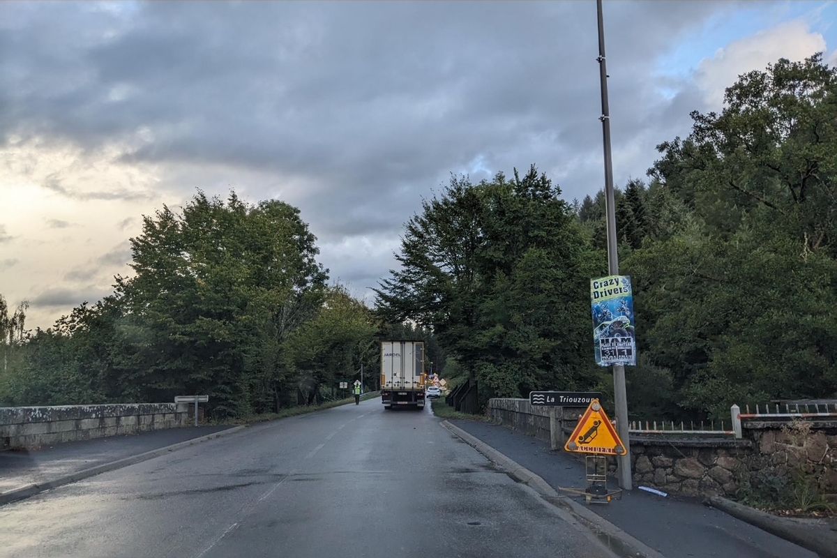 La RD 1089 coupée momentanément entre Saint-Angel et Ussel suite à un ...