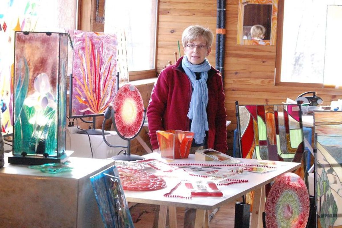 Colette Bigay a trouvé le lieu exact où ses créations de verre ...