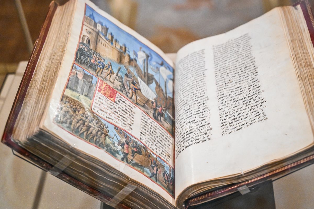 Le manuscrit « Les Passages d'Outremer », enluminé par le Berruyer Jean ...