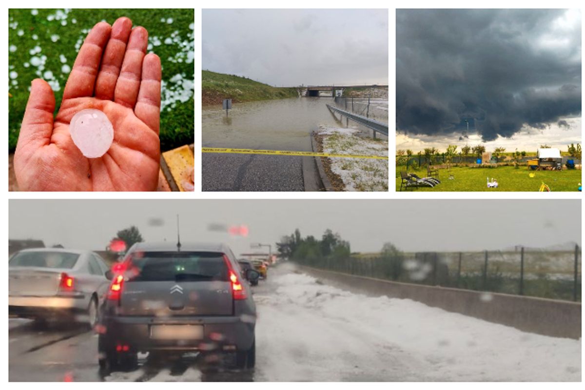 Grêle, ciel menaçant, chasse-neige, inondations... L'Eure-et-Loir et le ...