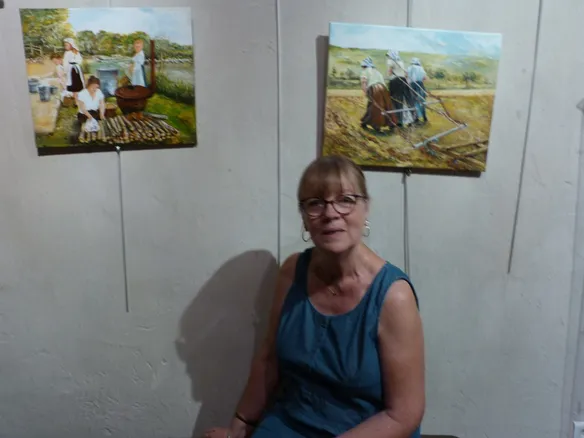 Musée : Christiane Moreau, Riorgeoise, expose ses toiles - Le Pays Roannais