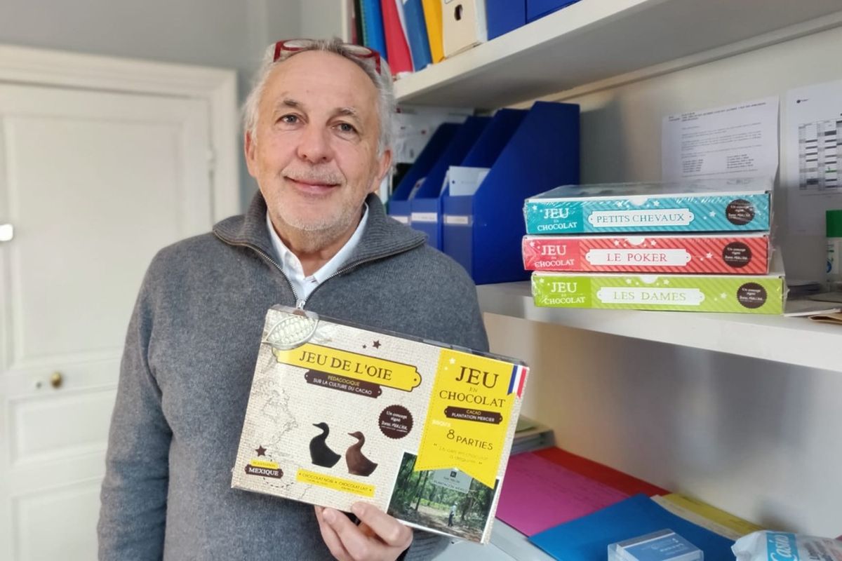 Le chocolatier Daniel Mercier a créé un jeu de l'oie... en chocolat ...