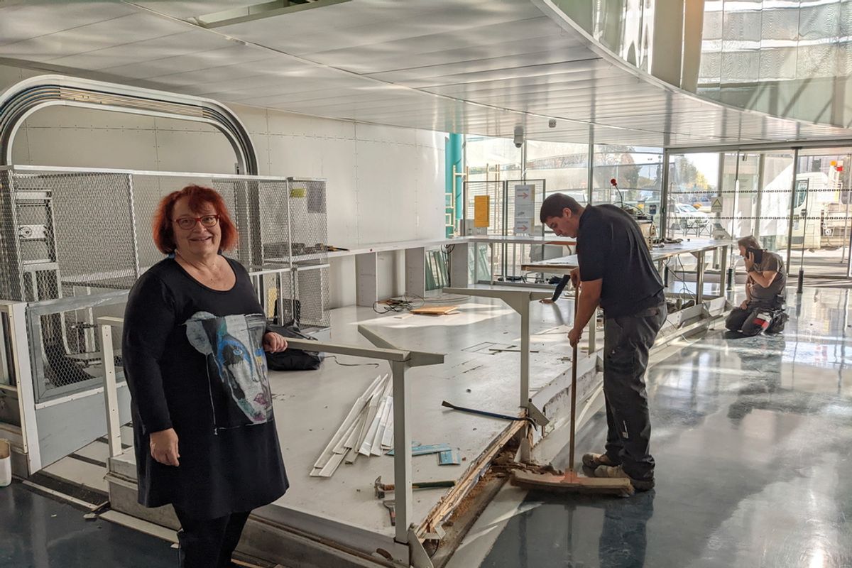 A la médiathèque Gambetta, à Orléans, un robot-trieur va être installé ...