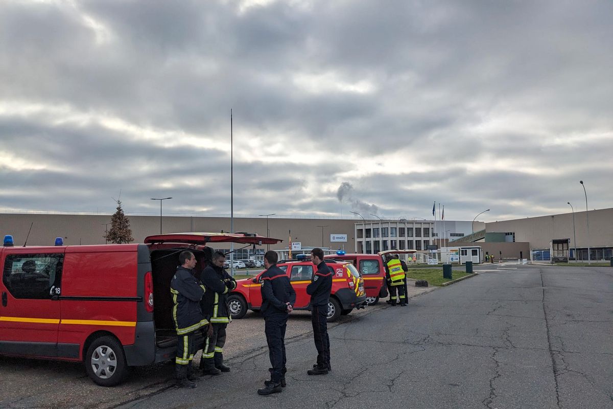 Un feu se déclenche dans un bâtiment de l'usine Essity à Gien, une ...