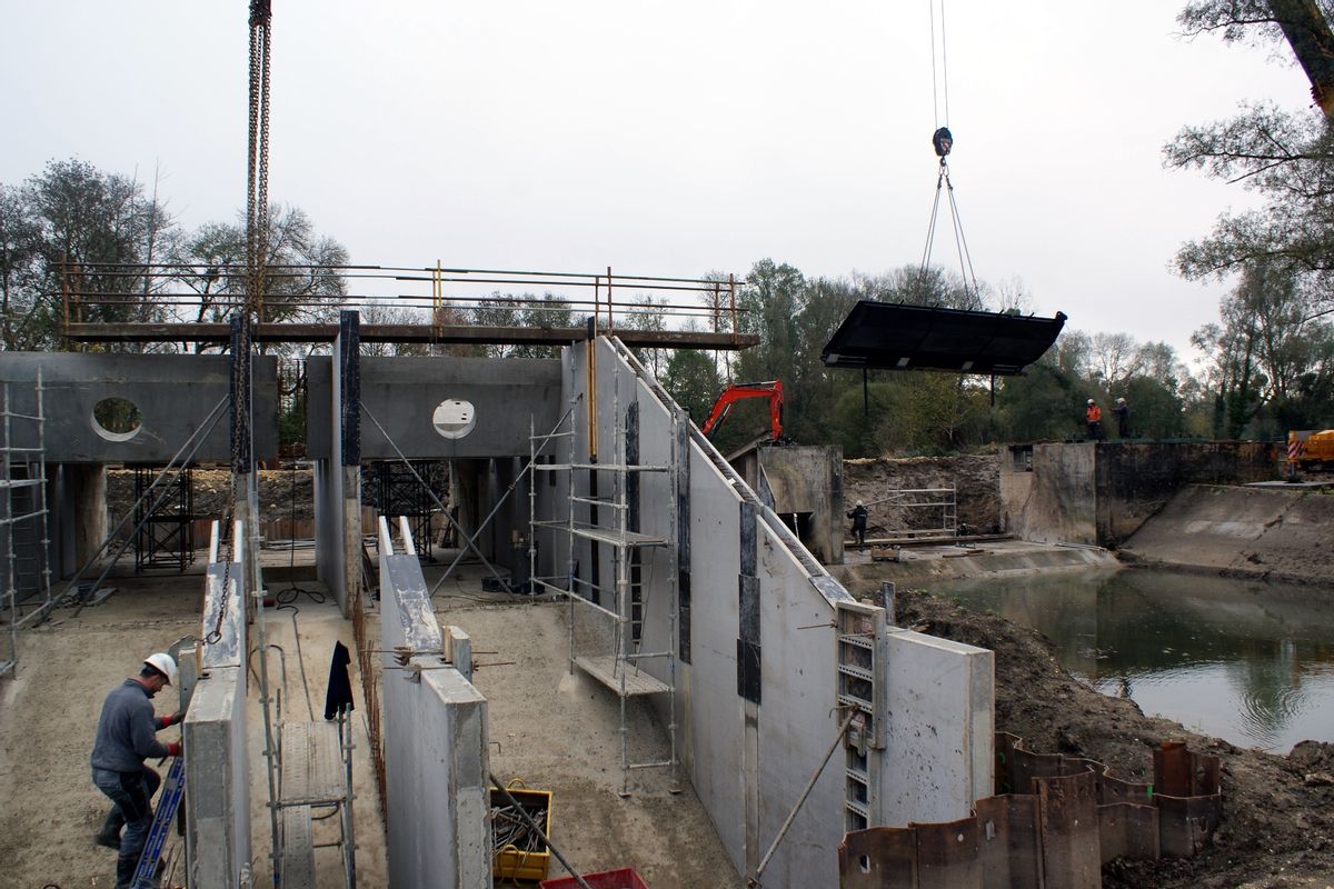 Une centrale hydroélectrique en construction à Lury-sur-Arnon - Le ...