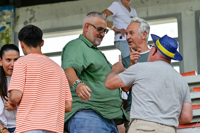 Christophe Urios, entraîneur de l'ASM Clermont, est venu voir un match ...