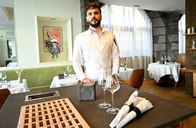Quentin Brunet chef étoile de l'Ostal - Clermont-Ferrand le 02 avril ...