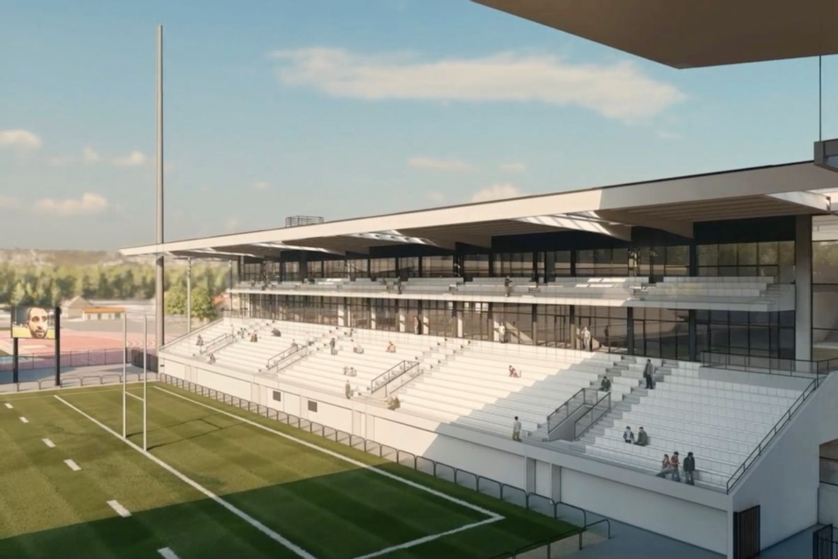 La quatrième tribune va complètement transformer le Stadium de Brive ...