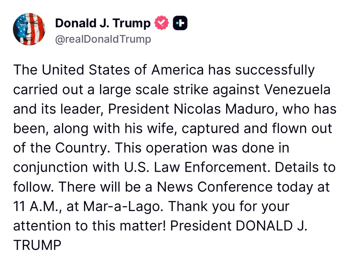 Venezuela : les États-Unis "dirigeront" le pays en attendant une ...