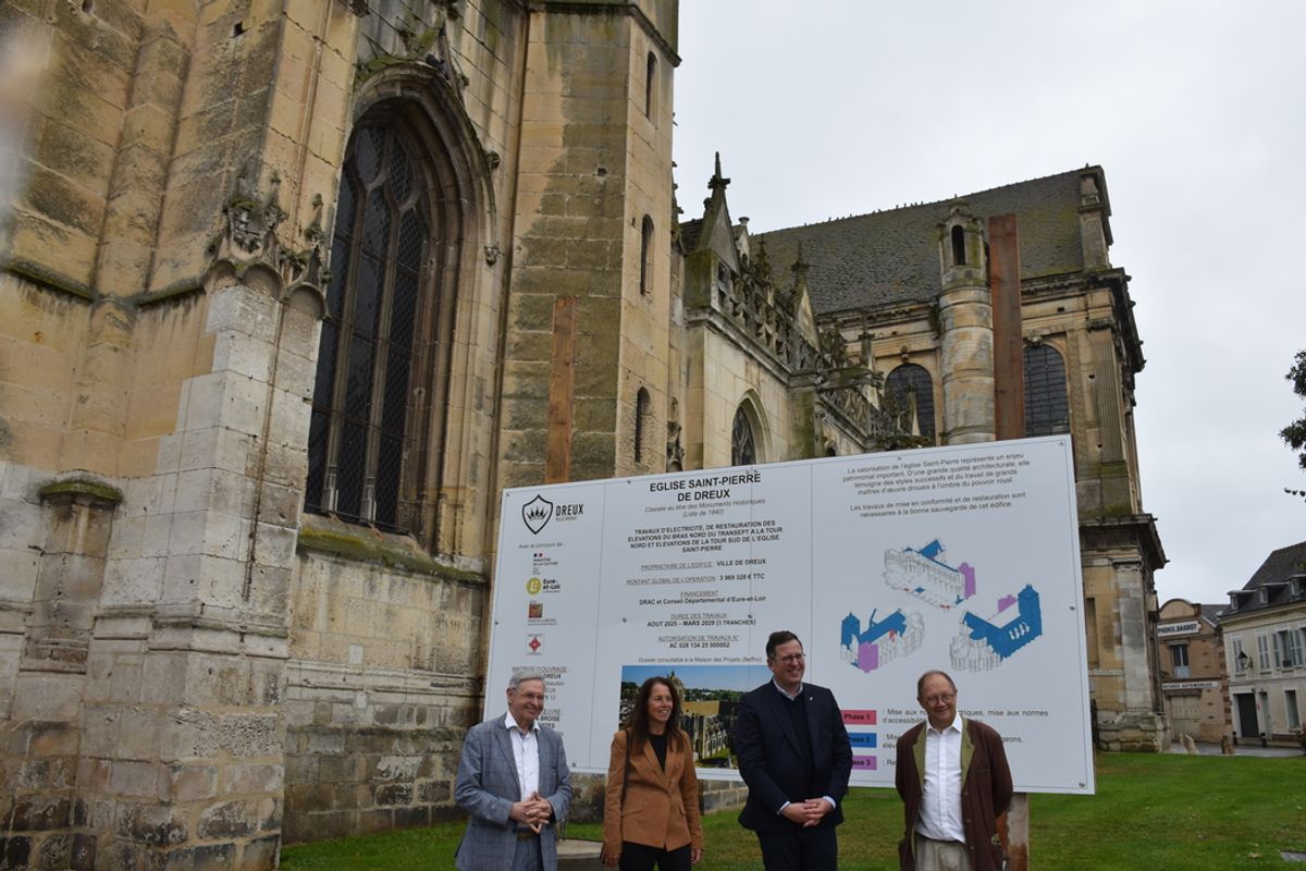L'église Saint-Pierre de Dreux se prépare à des années de travaux de ...