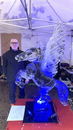 La sculpture sur glace fait des émules - L’Éveil de la Haute-Loire