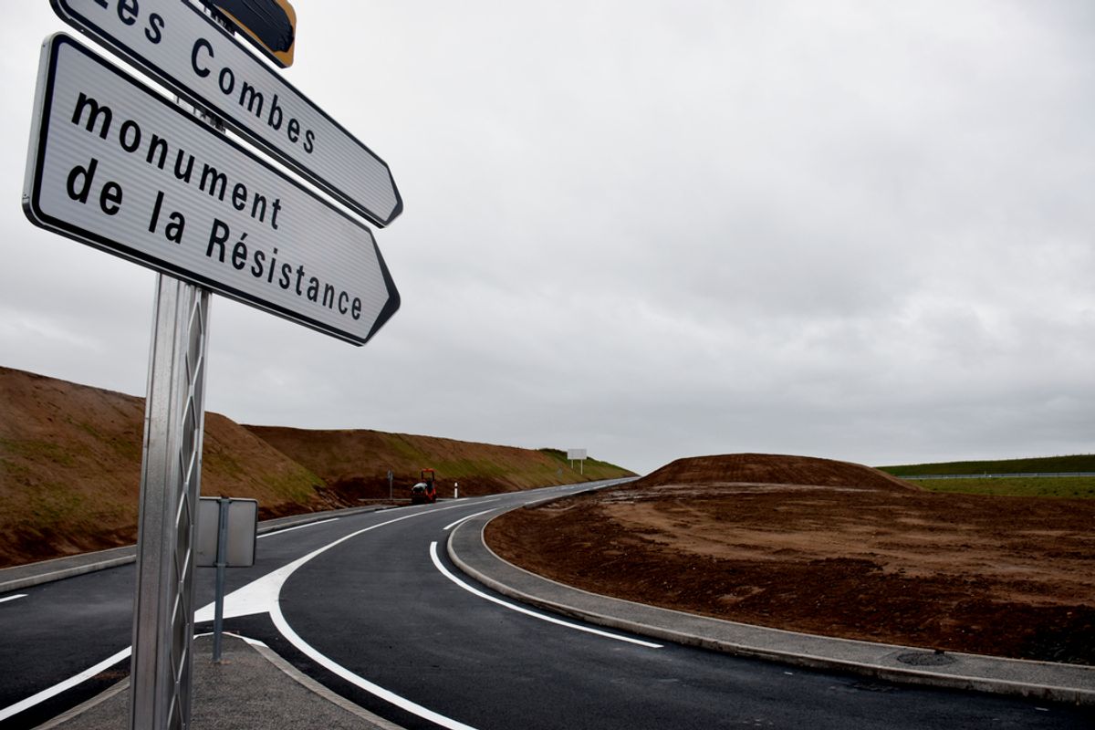 RN 102 : les travaux au niveau des échangeurs de Cohade et d'Arvant ...