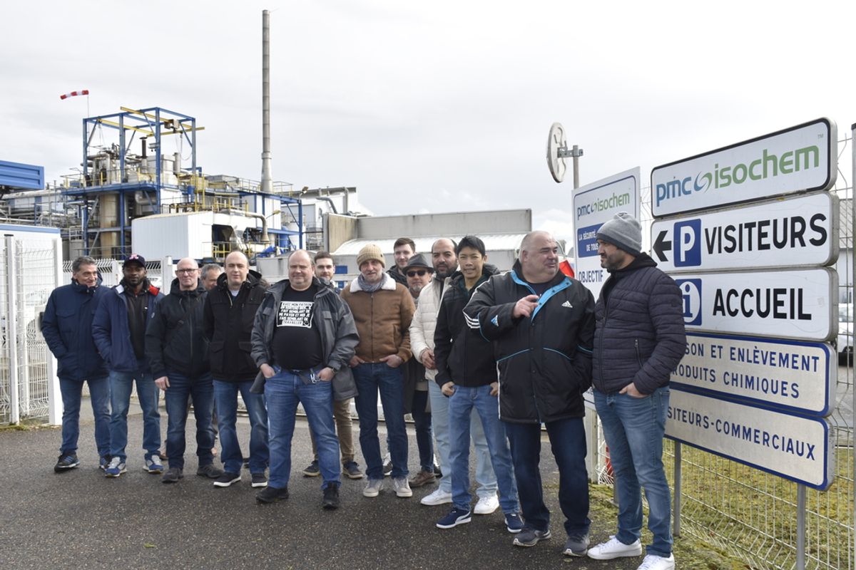 Une grève chez PMC Isochem à Pithiviers, dans le cadre des négociations ...