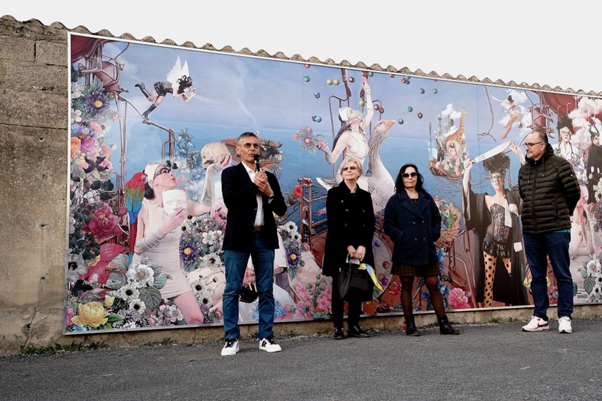 Inauguration fresque parking S. Noel - La Montagne