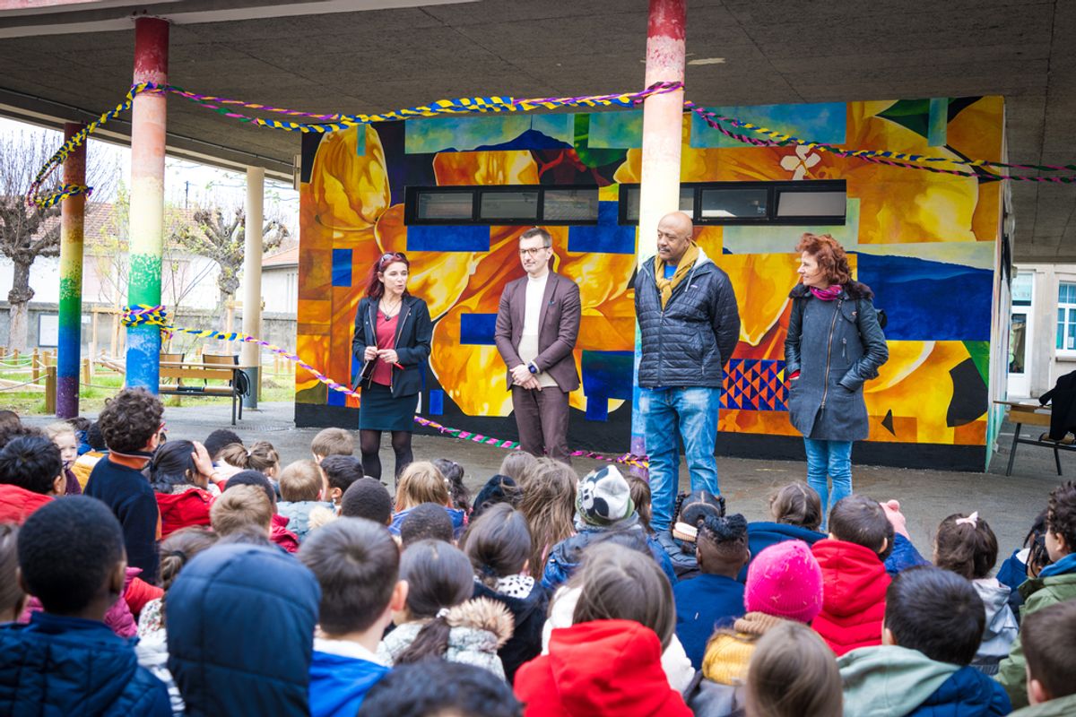 Une fresque à l'école clermontoise Michelet, en souvenir du peintre ...