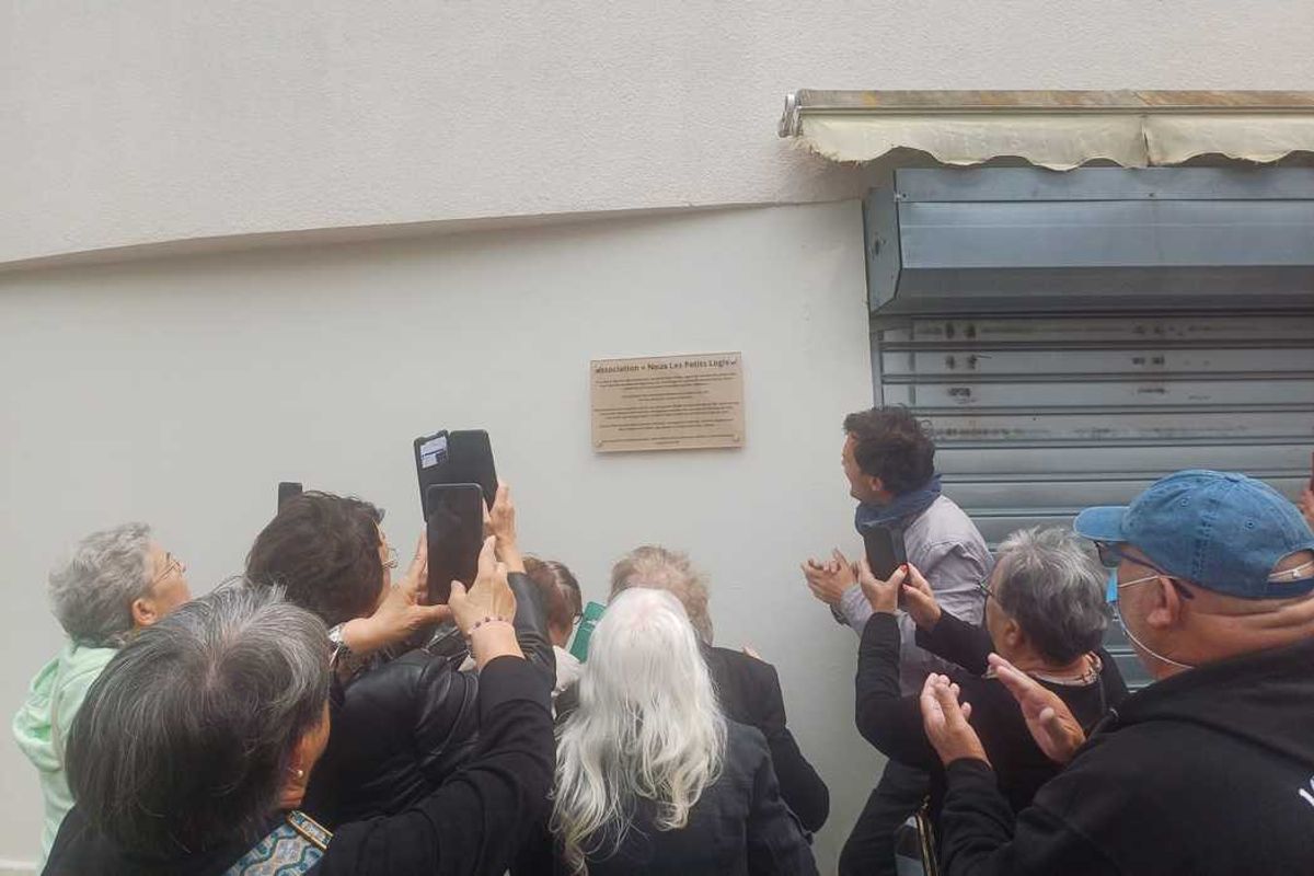 Une plaque commémorative en l'honneur du quartier des Petits Logis inaugurée rue Jean-Monnet à ...