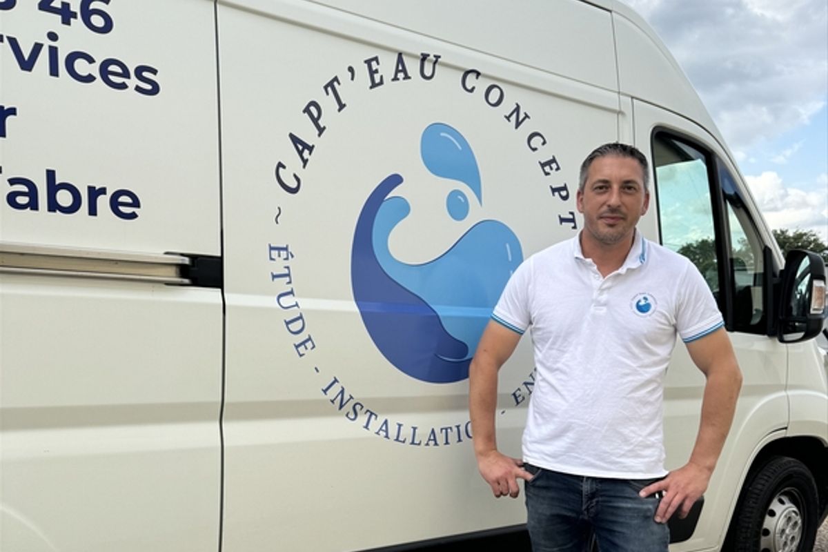 Baptiste Fabre vit sa passion avec sa société Capt’Eau - La Montagne