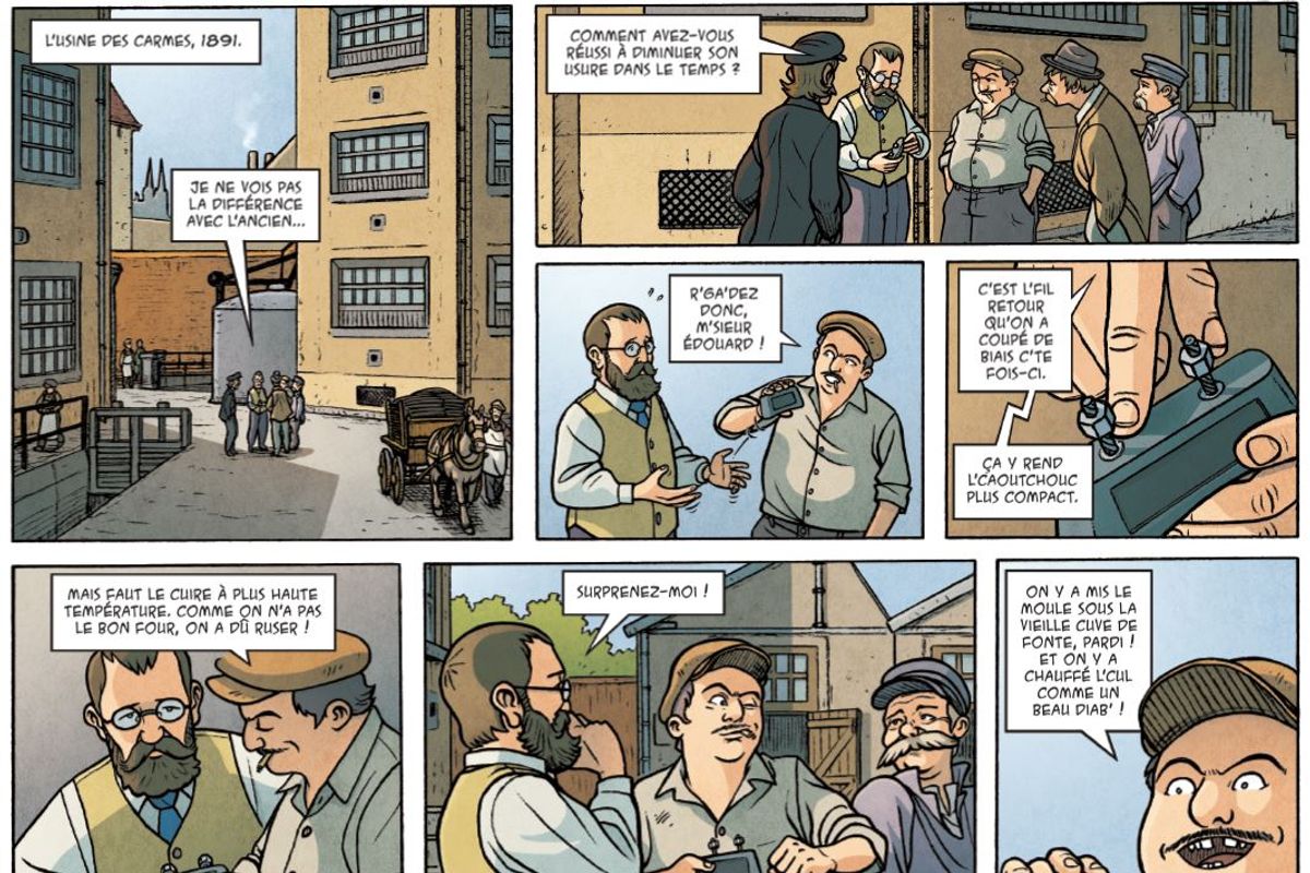 L'histoire des frères André et Edouard Michelin en bande dessinée - La ...