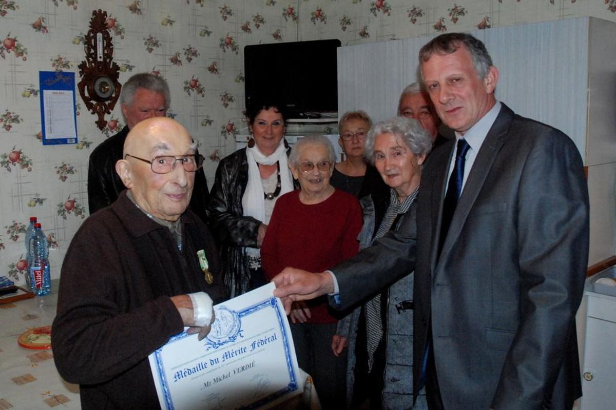 Le Mérite revient à Michel Verdié, 96 ans - La Montagne