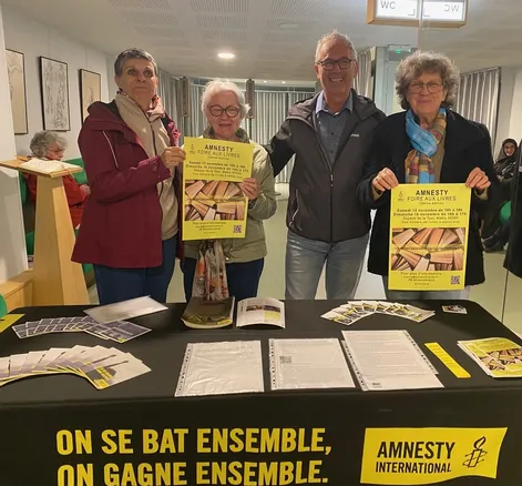 Amnesty International à l'espace de la Tour à Mably : plus qu’une Foire ...