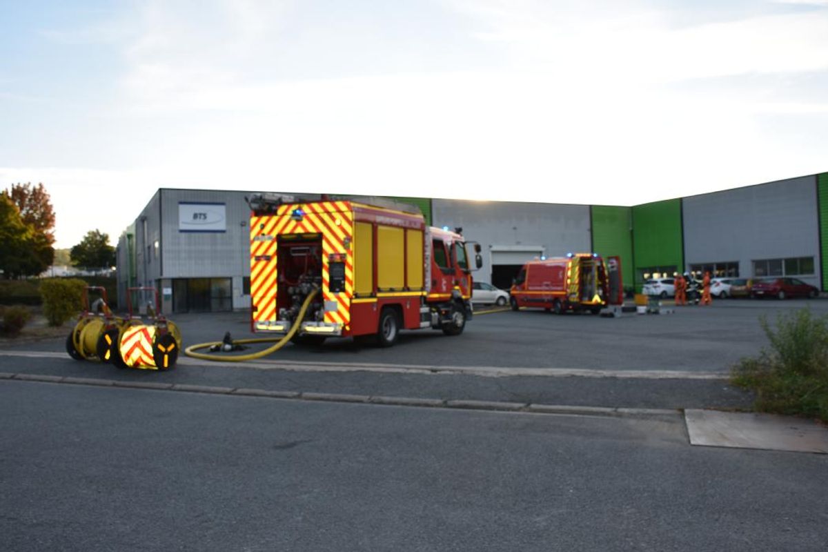 Départ de feu dans un bac de soude à l'entreprise BTS de Saint-Victor ...