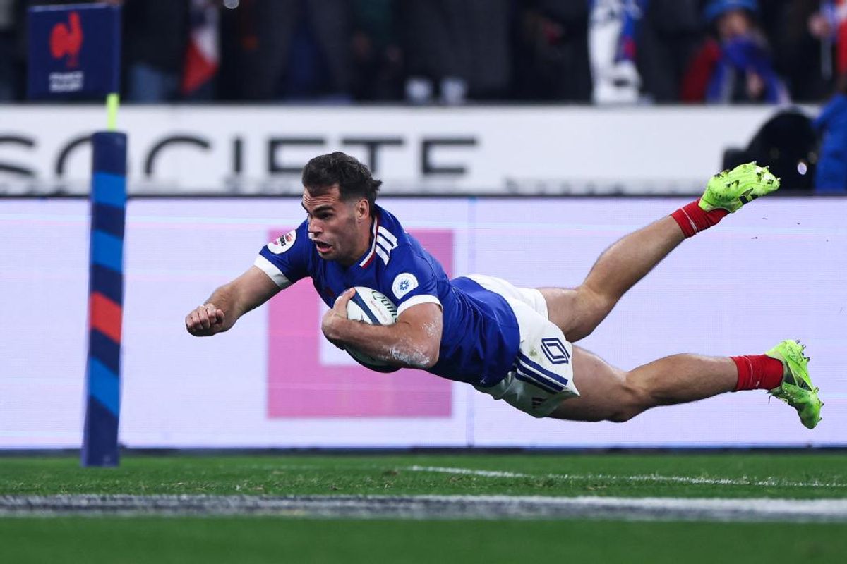 Damian Penaud seul recordman d'essais du XV de France avec son 39e ...
