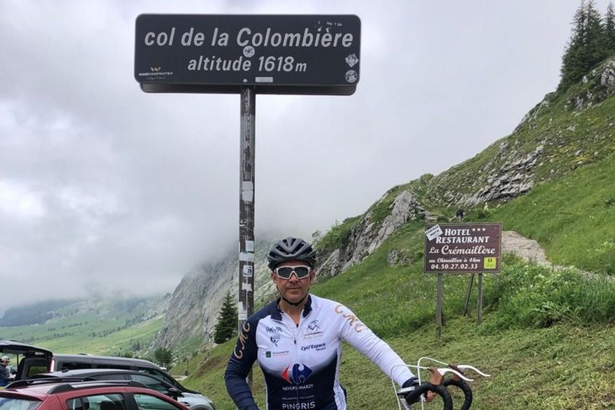 MARZY. Manuel Lopes Vieira a gravi le col de la Colombière (Alpes) - Le ...