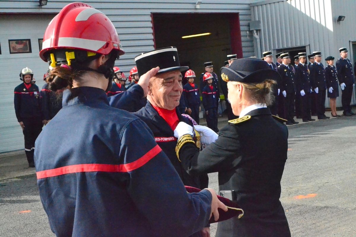 Richard Genoux, à la tête des pompiers de la caserne de Bourbon-l ...