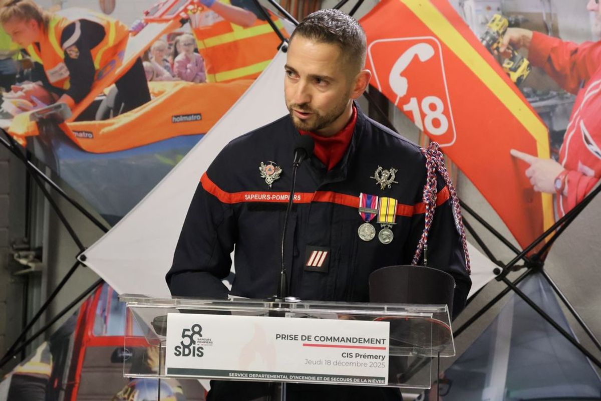 Clément Berquier devient commandant - Le Journal du Centre