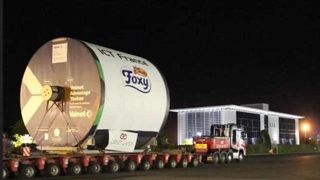 Un yankee, une pièce de 200 tonnes, est arrivé à l'usine ICT France ...