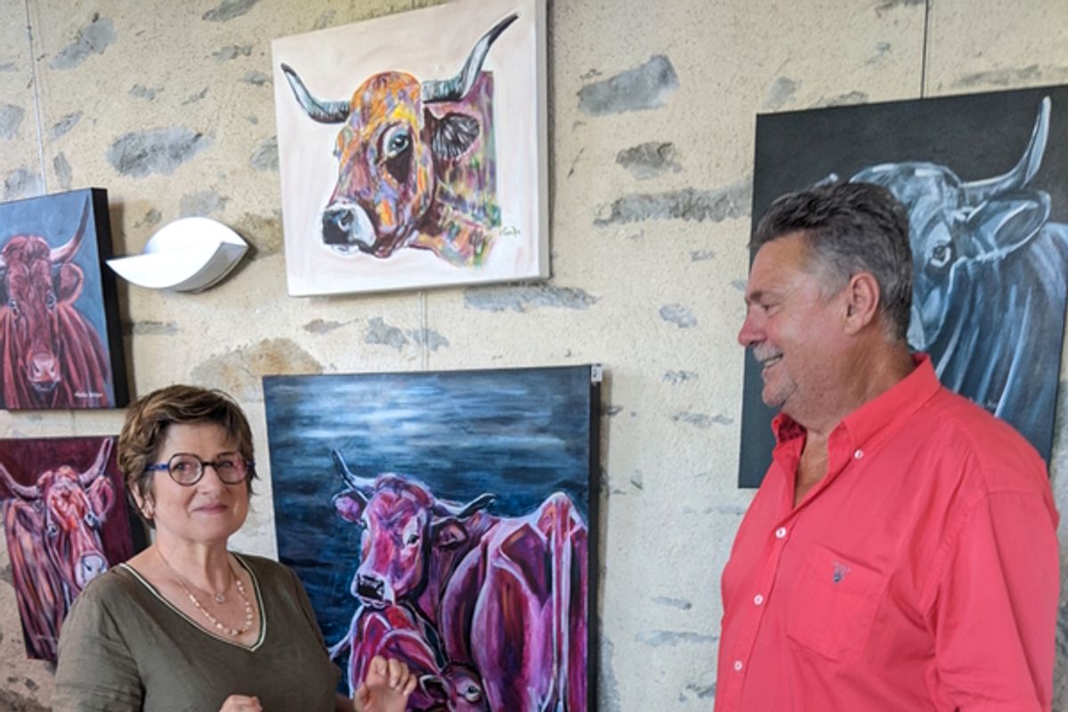 SAINT PAUL DES LANDES. Les peintures d’aubracs de Claudie Delcher - La ...