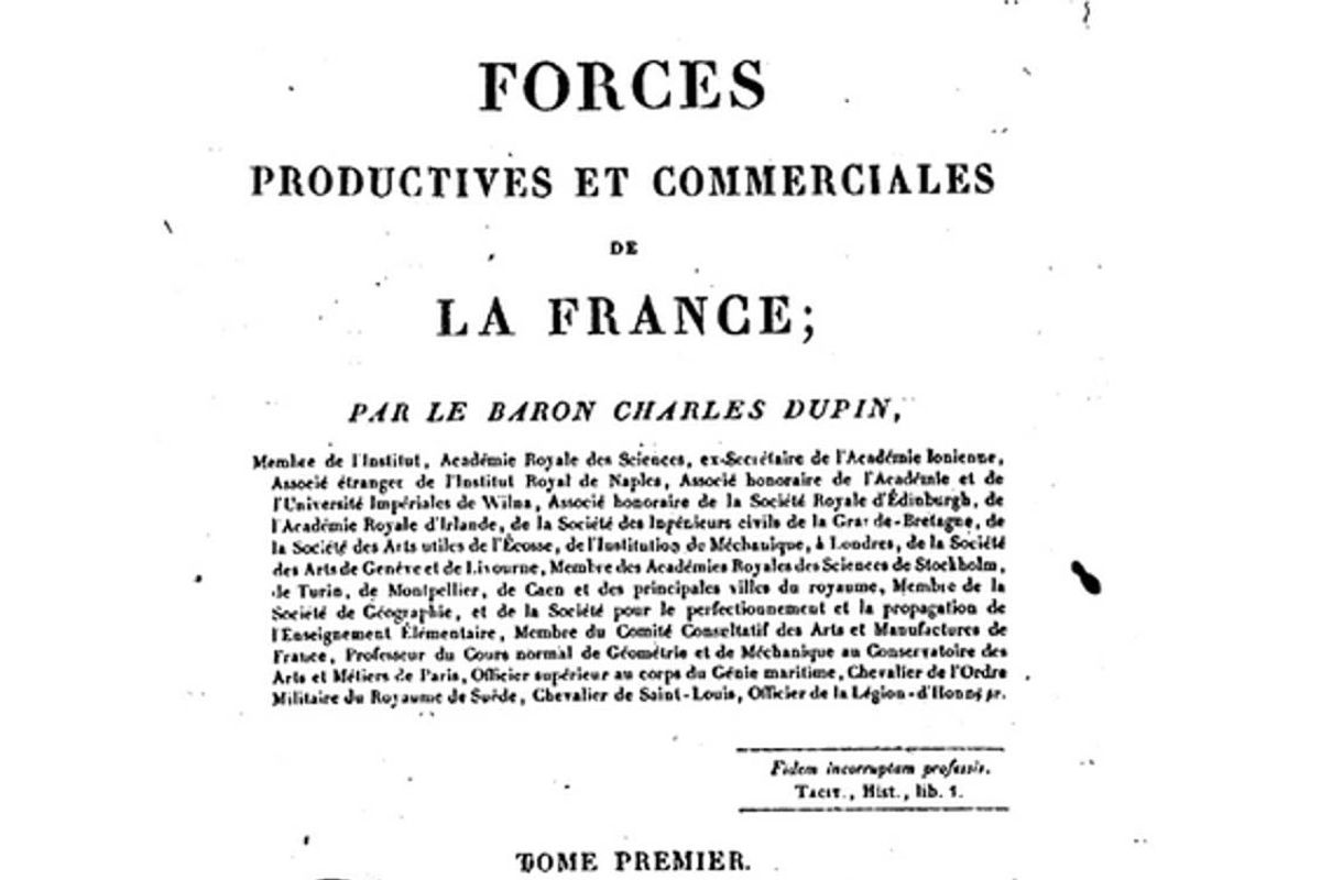 Les publications de Charles Dupin abordent différents sujets (4/6) - Le ...