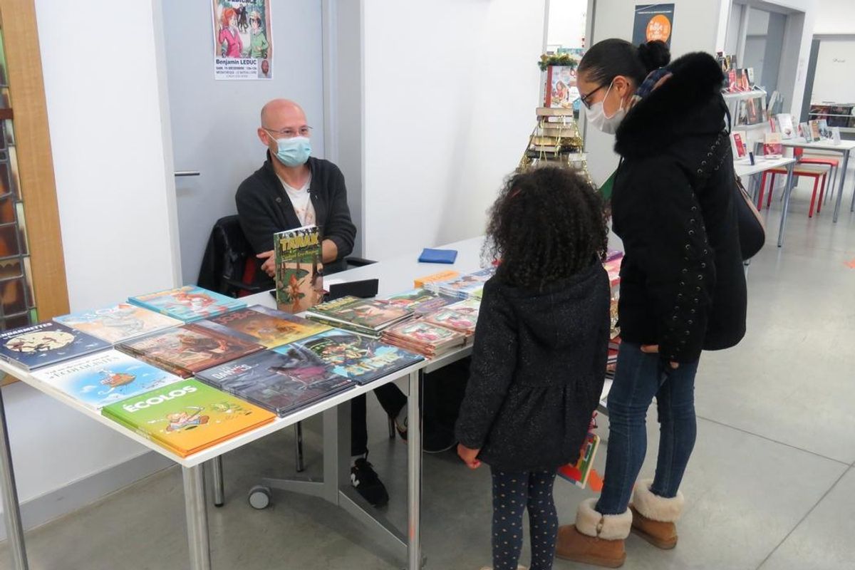 Benjamin Leduc a dédicacé ses livres pour les jeunes - Le Populaire du ...