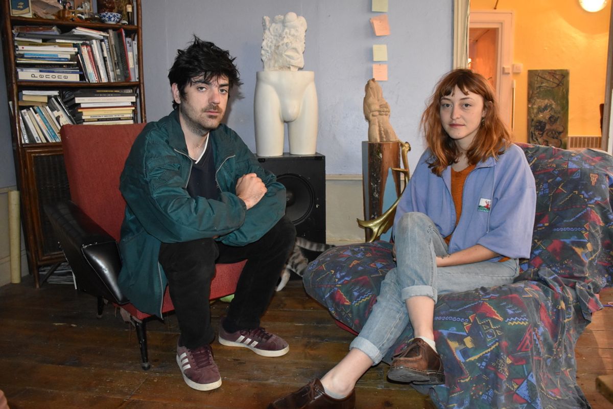Les deux jeunes artistes Sarah Vigier et Clément Seger ont fait le ...