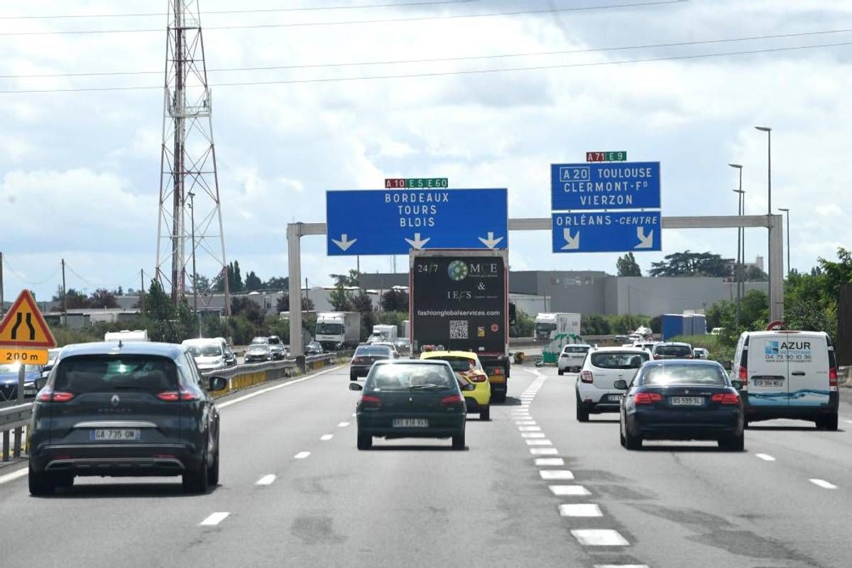 8 km de ralentissements sur l'A10 dans le Loiret, entre Chaingy et ...