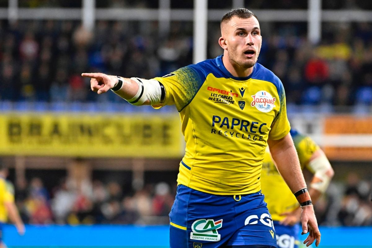 Paul Jedrasiak (ASM Clermont) avant la réception de Leicester ...