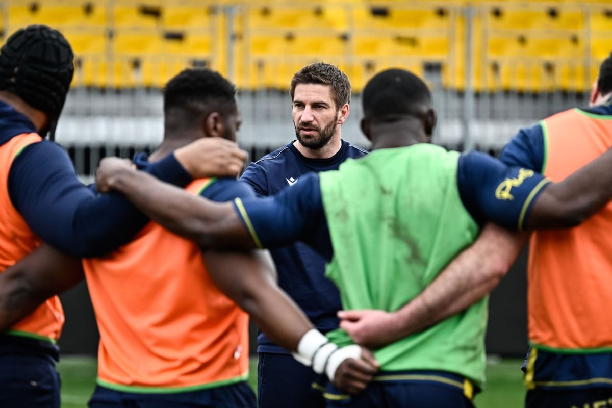 Benjamin Thiéry, entraîneur de la défense de l’USON Nevers, avant le ...