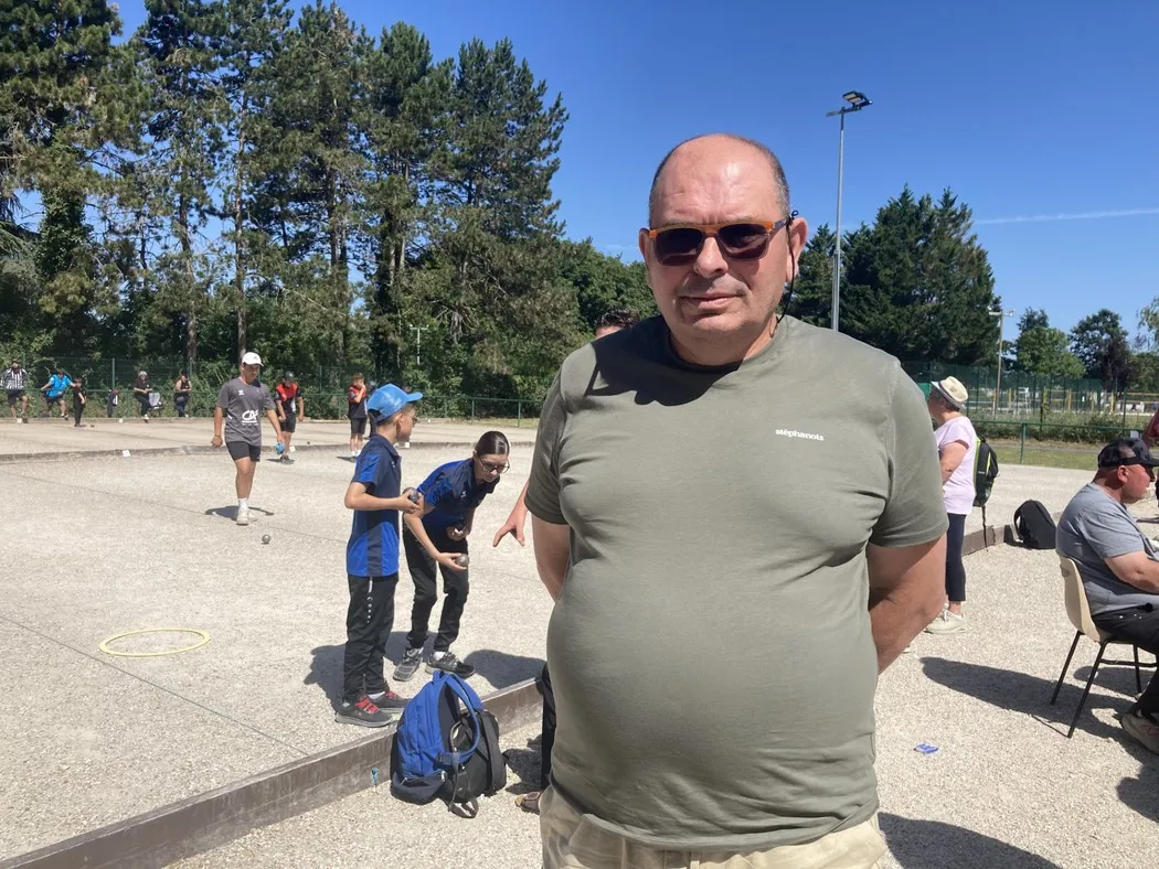 Laurent Girault, président de l'Union pétanque argonnaise/