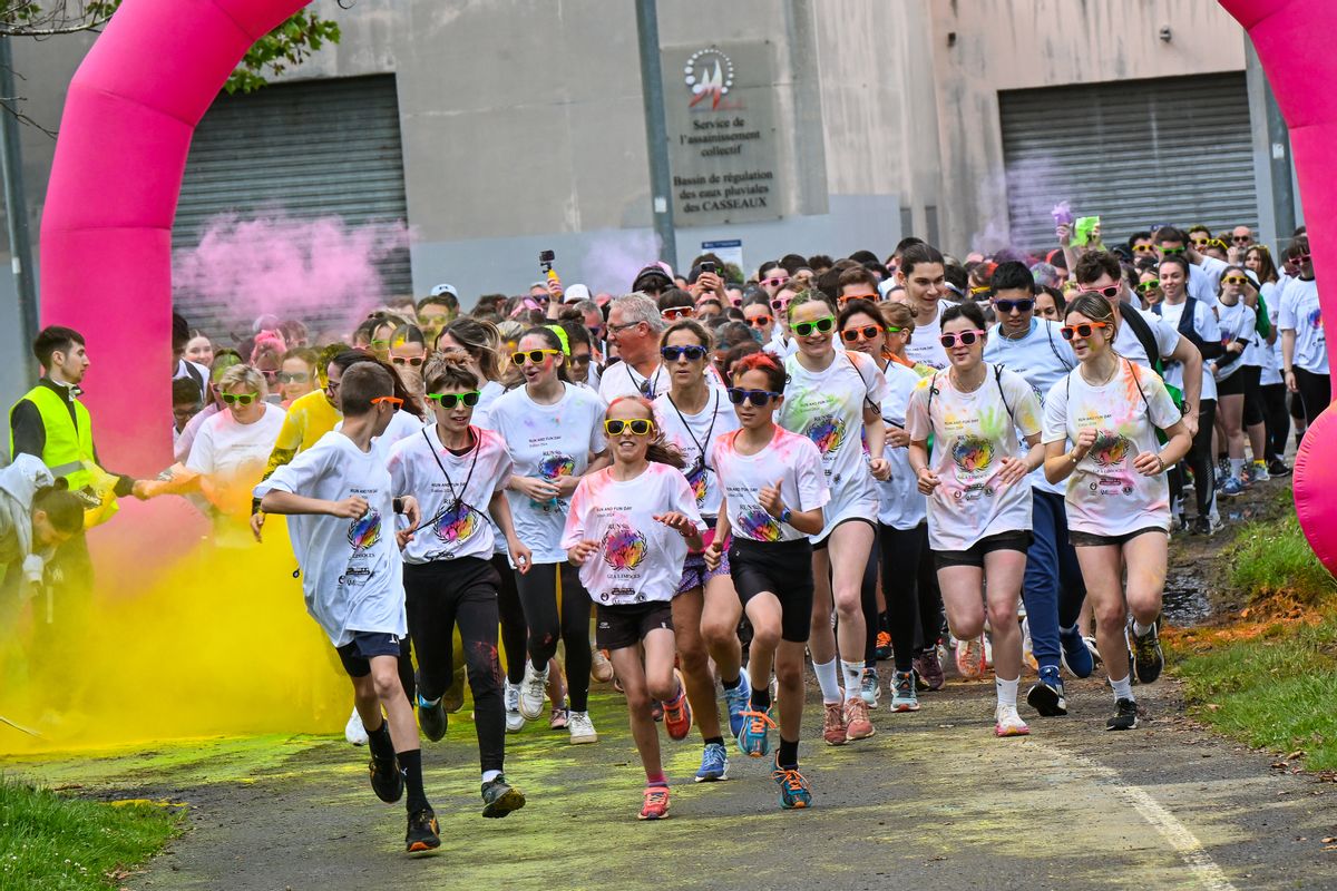 Quelque 800 participants au Run & fun day coloré ce samedi à Limoges - Le Populaire du Centre