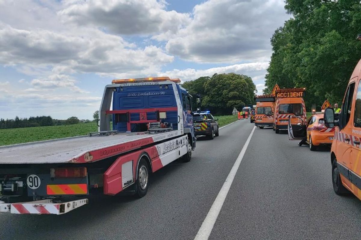 Un choc frontal coupe la circulation entre Bellac et La Croisière sur la RN 145 - La Montagne