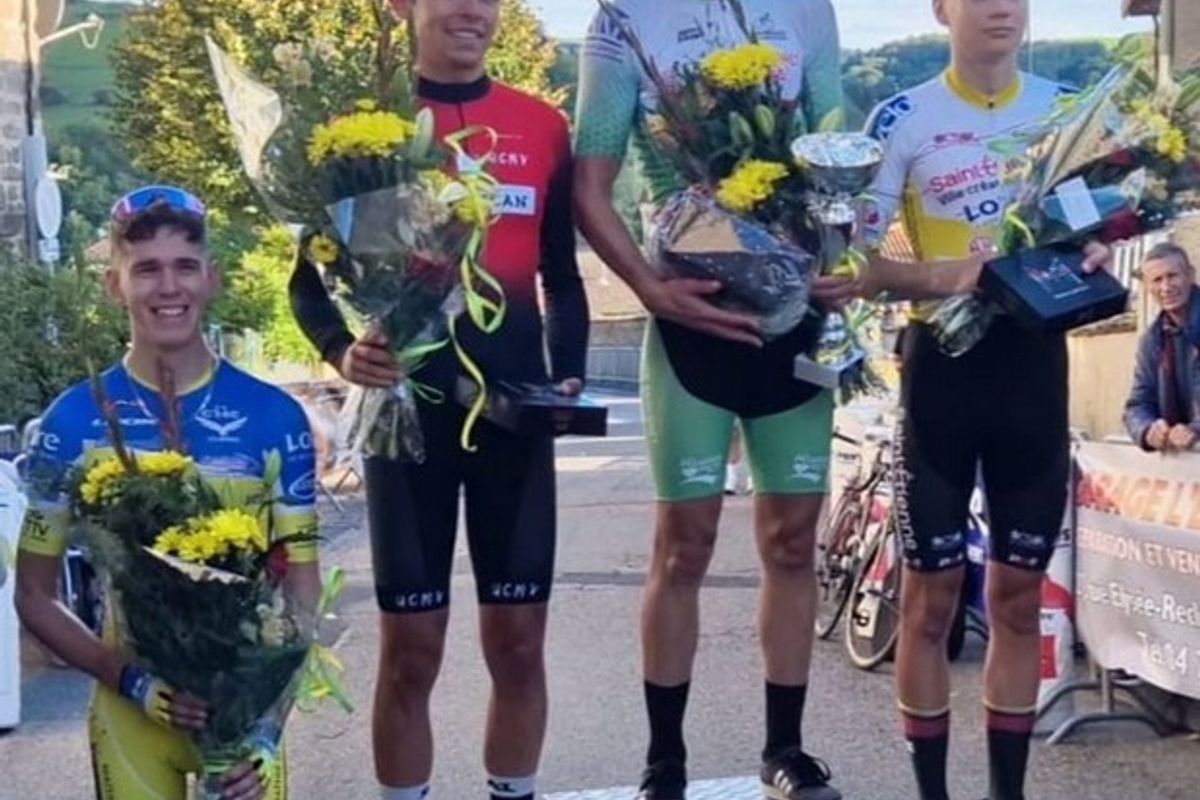Cyclisme : Anton Muller sur la première marche du podium du 39 e Grand ...